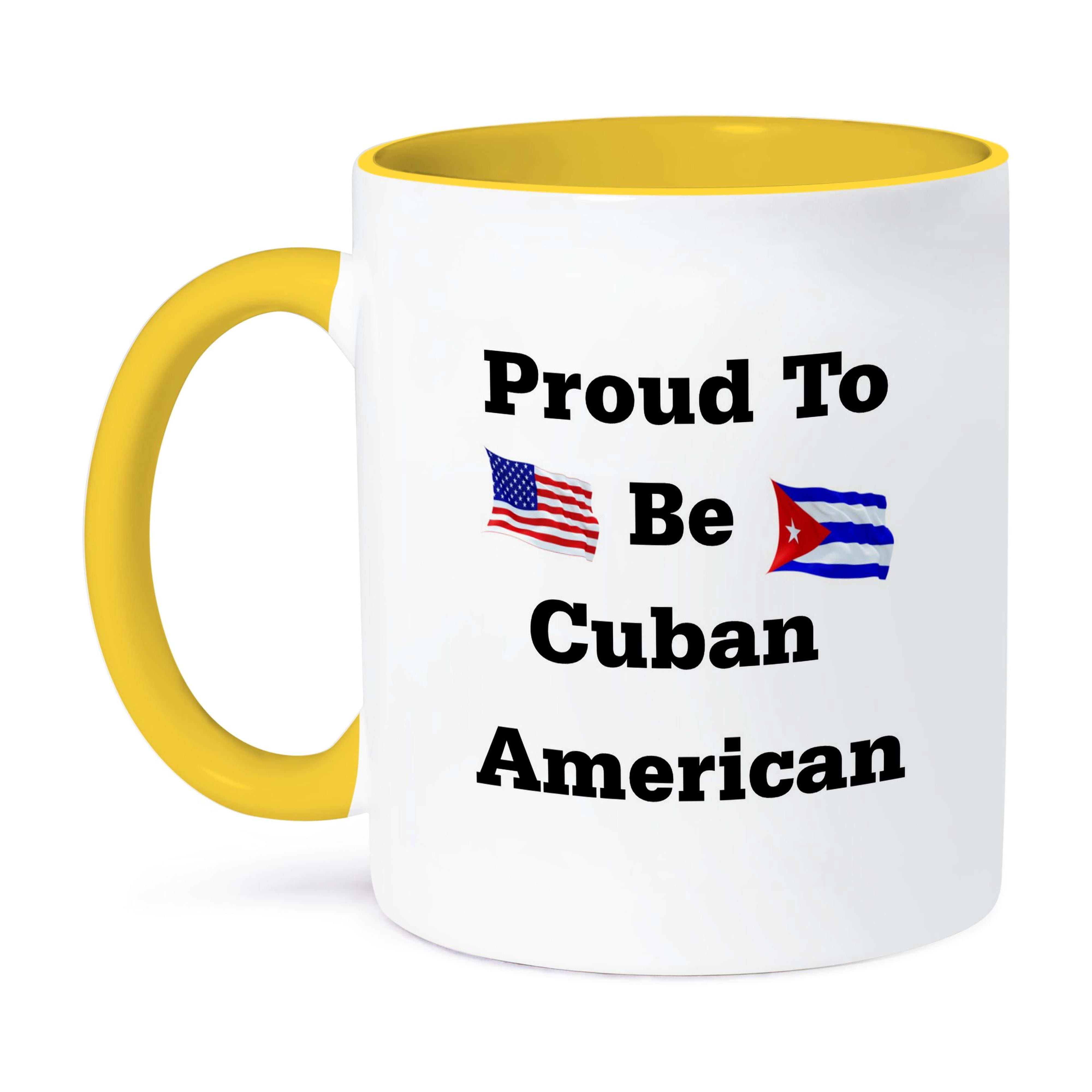 3dRose, Proud To Be Cuban American With Both Countries Flags, 11oz Two ...