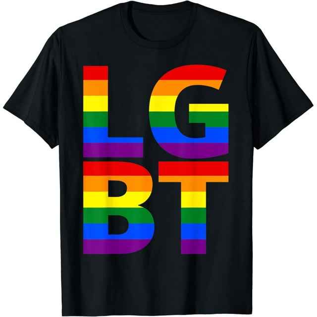 Proud To Be LGBT Rainbow Pride Colorful Graphic T-Shirt - Walmart.com
