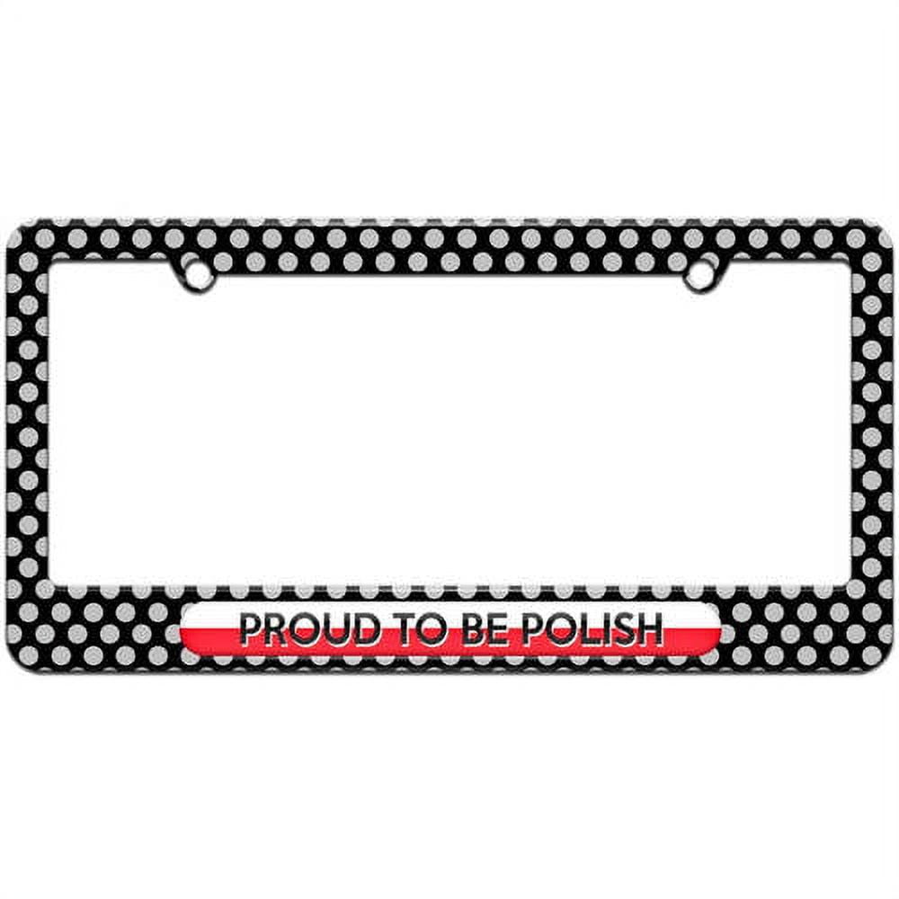 Proud To Be Polish, Flag Poland License Plate Tag Frame, Multiple ...