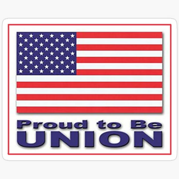 Proud To Be Union American Flag Sticker Phone Decal Water Bottle ...