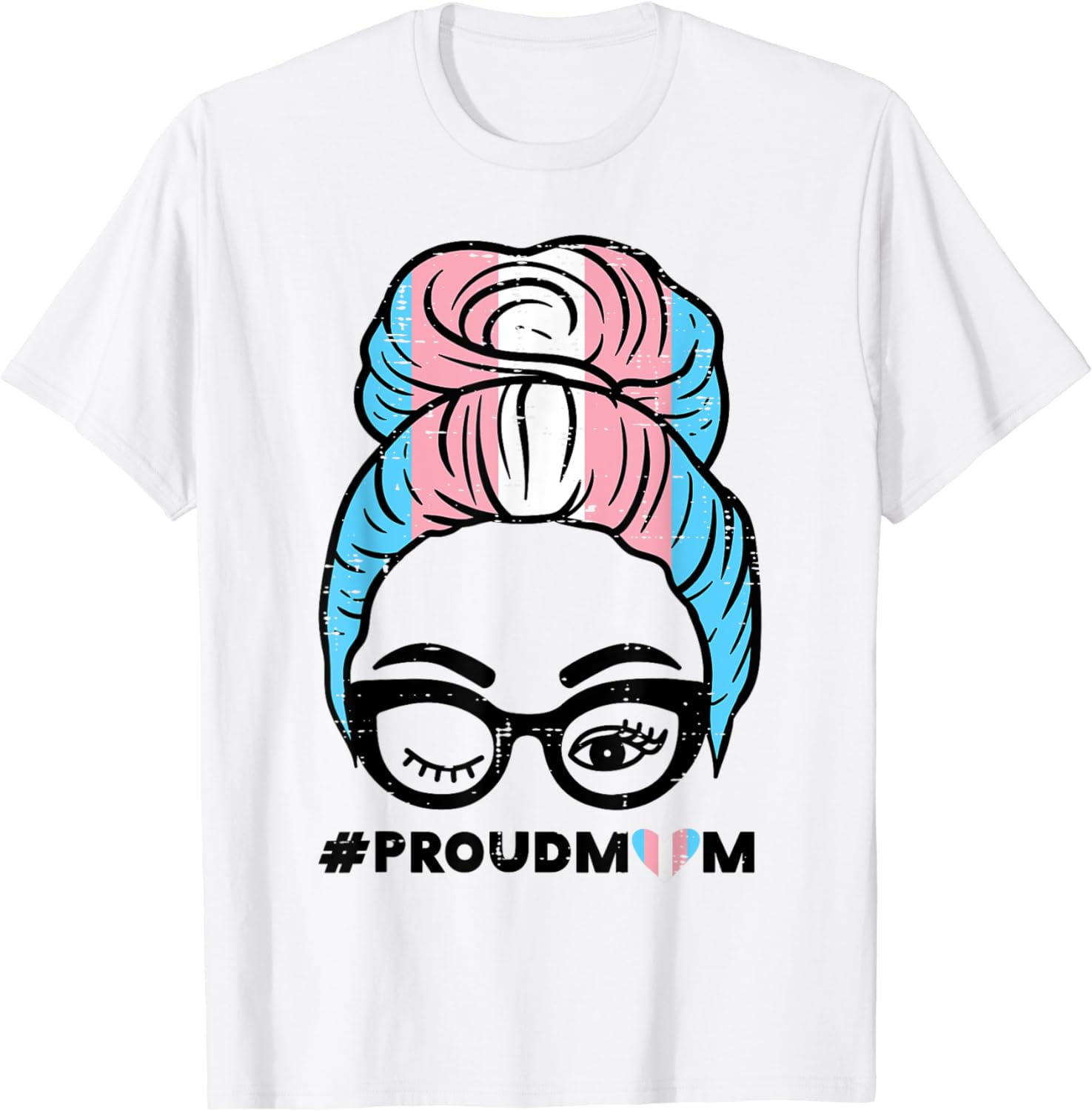 Proud Transgender Mom Transsexual Trans Pride Flag T-Shirt - Walmart.com