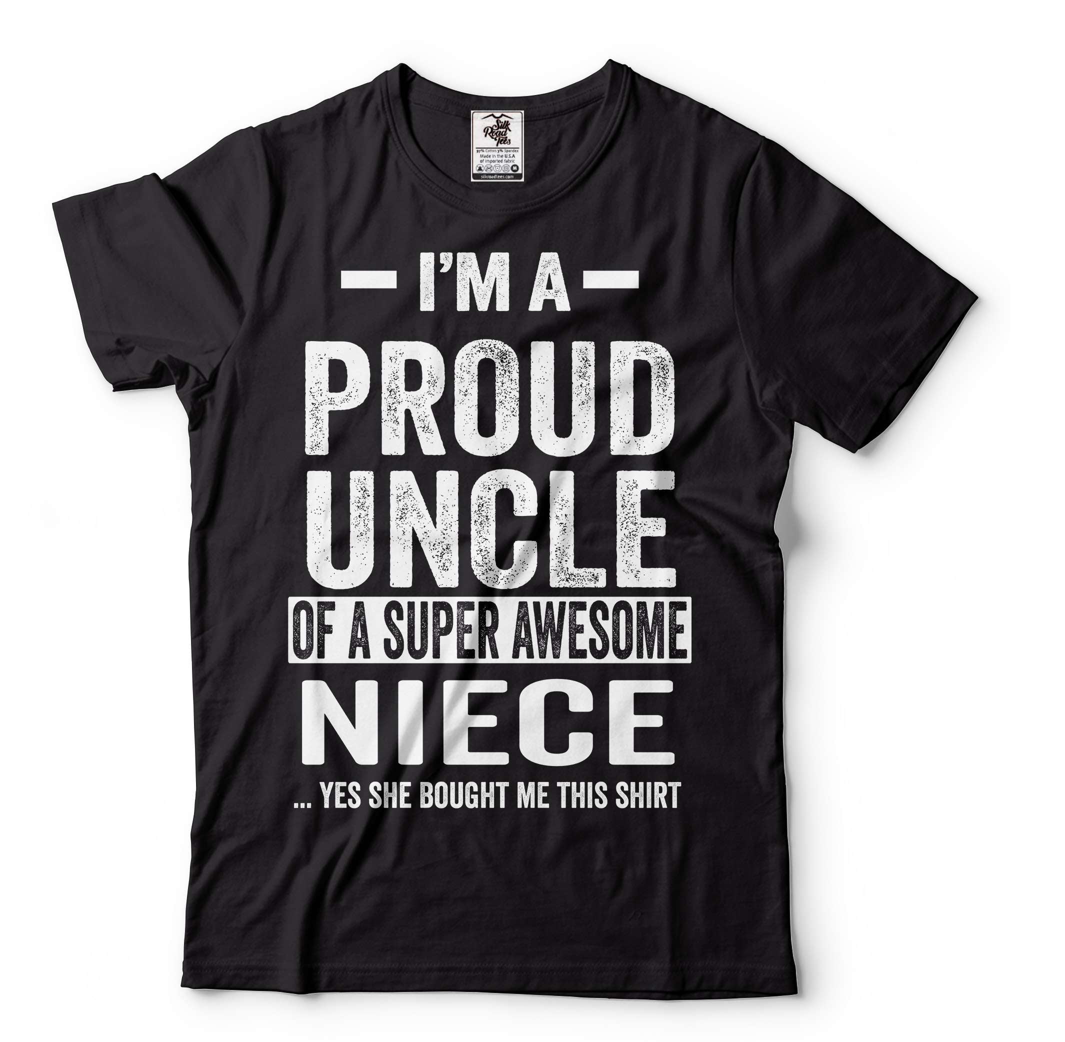 Proud Uncle Shirt Uncle Niece Gifts Uncle Shirt Uncle Birthday Tee ...