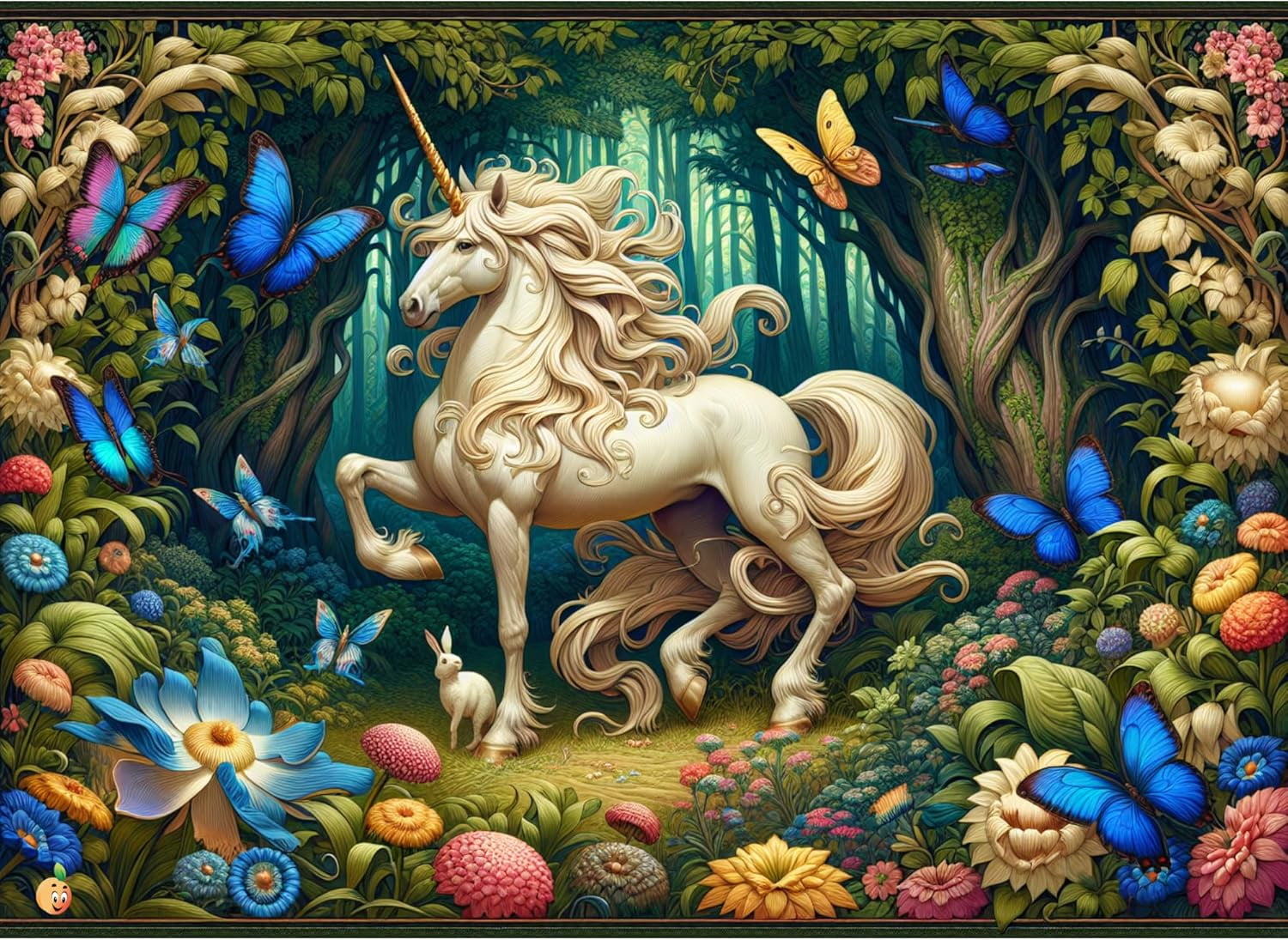 Proud Unicorn Stained Glass Puzzles for Adults 1000 Pieces, Impossible ...