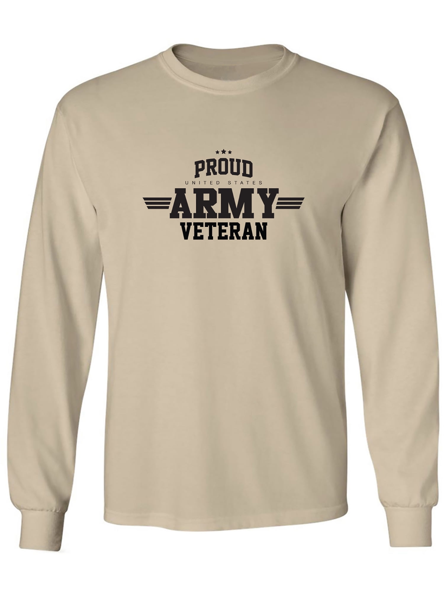 Proud United States Army VETERAN Adult Long Sleeve T-shirt - Walmart.com