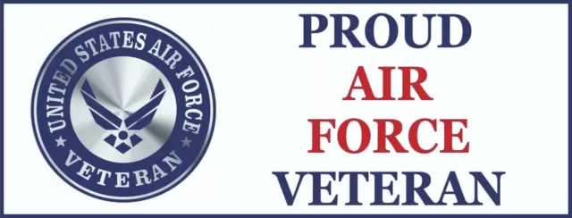 Proud Us Air Force Veteran Military Sticker Phone Decal Water Bottle ...