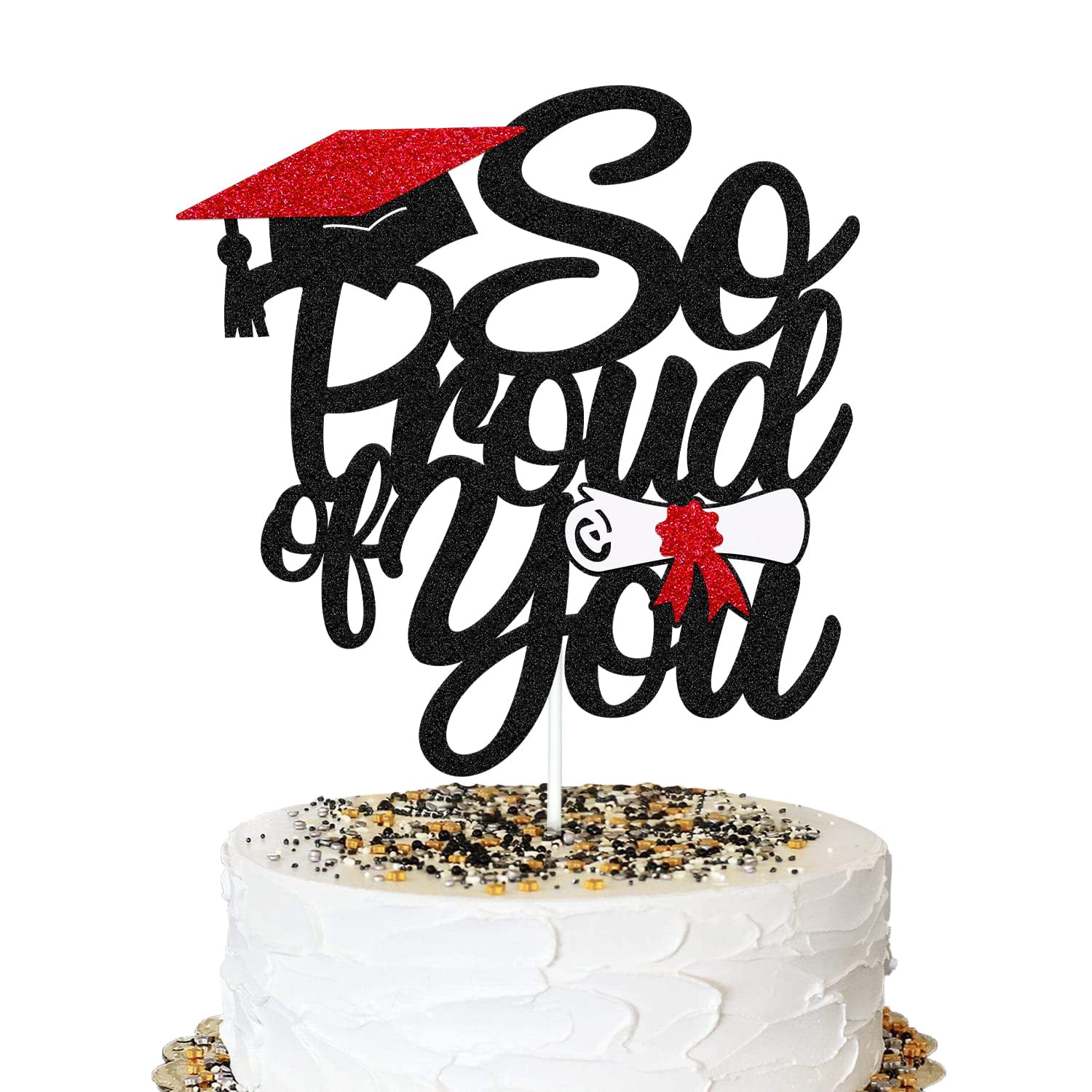 So Proud of You Cake Topper TVS1 Congrats Grad Graduation Party ...