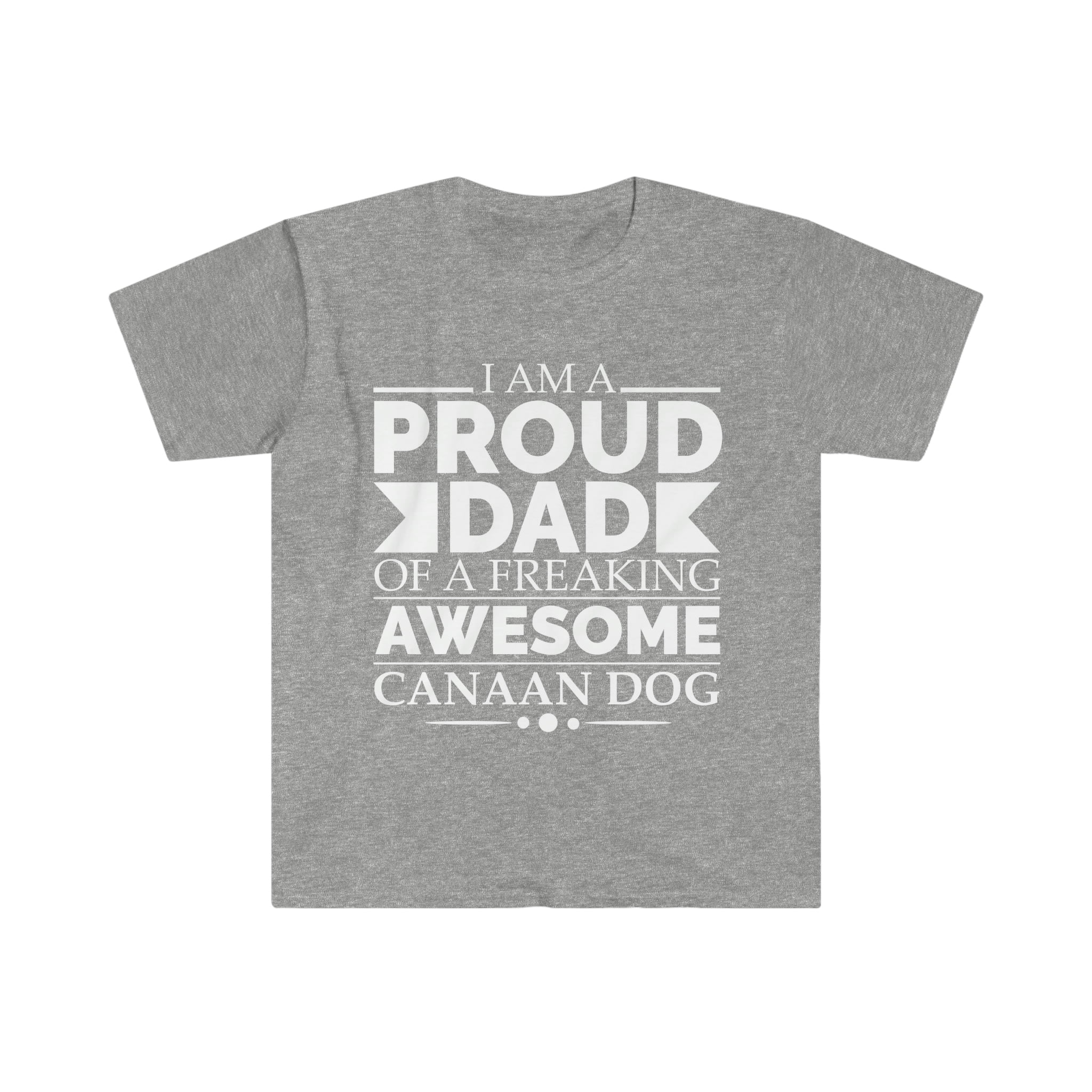 Proud dad canaan Dog Dad Owner Father's Day Unisex T-shirt S-3XL ...