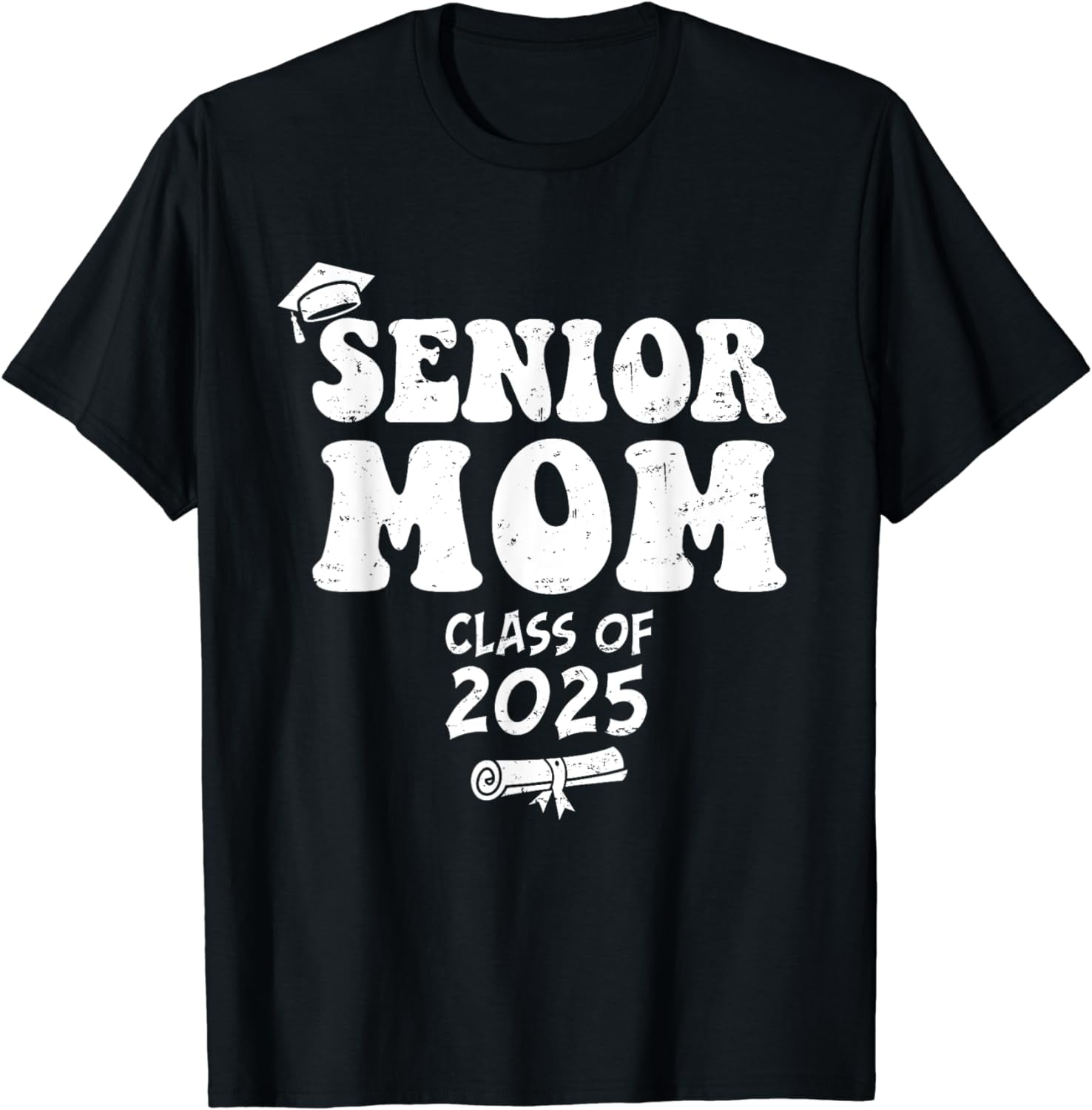 Proud mom Class of 2025 Senior Graduate Senior 25 graduation Cotton T ...