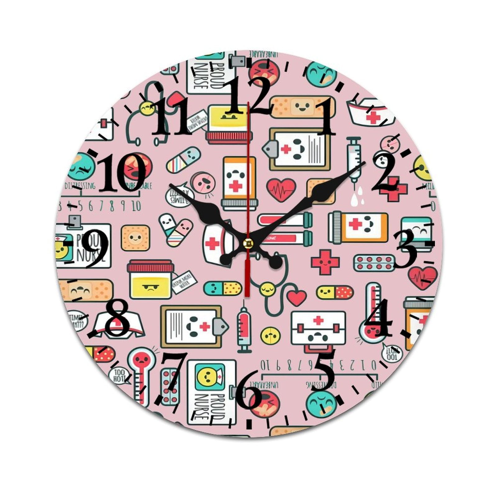 Proud to Be A Nurse Wall Clock Modern Design Clocks Wall Hanging Home ...