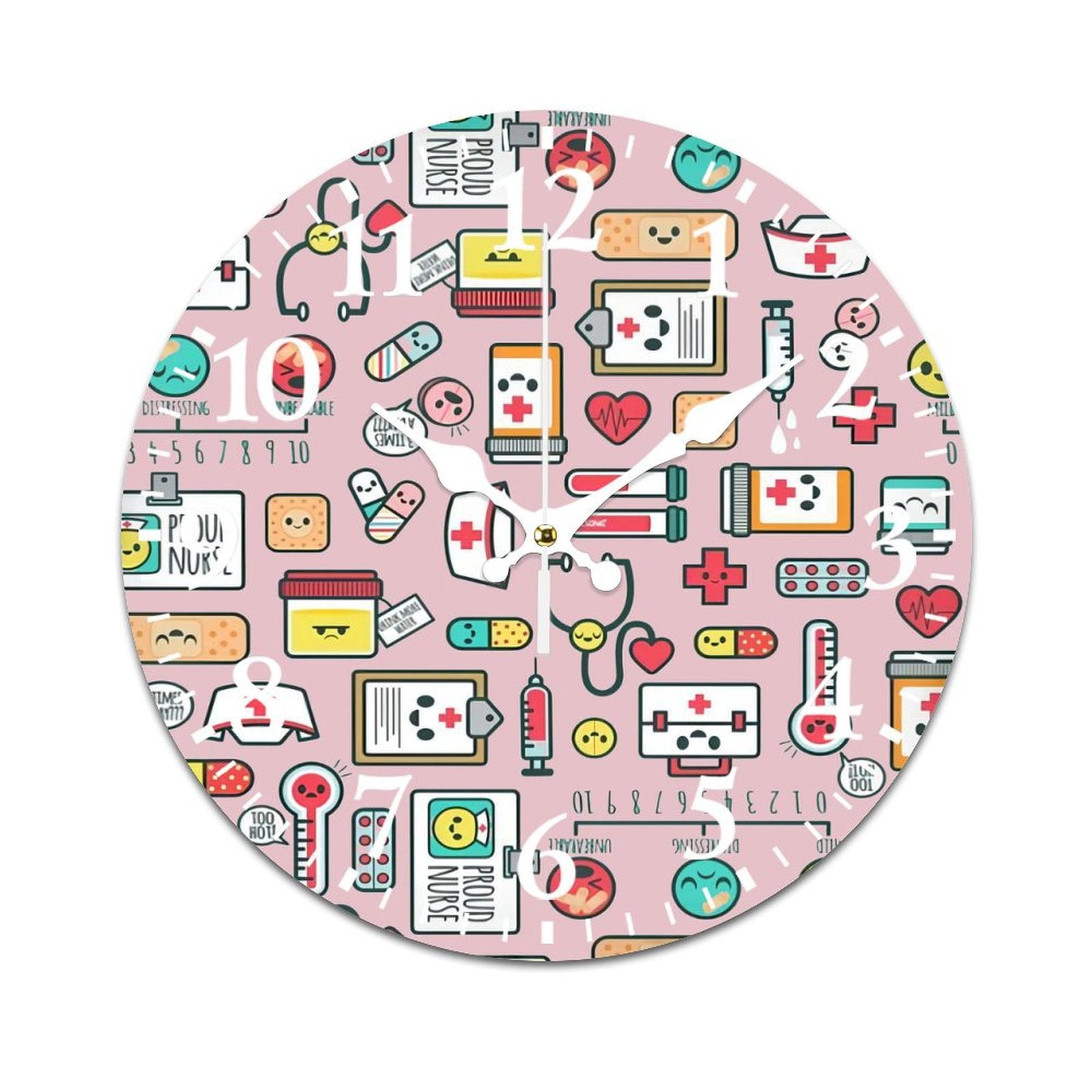 Proud to Be A Nurse Wall Clock Modern Design Clocks Wall Hanging Home ...