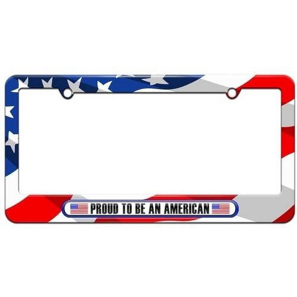 Proud to Be An America, USA Flags License Plate Tag Frame, American ...