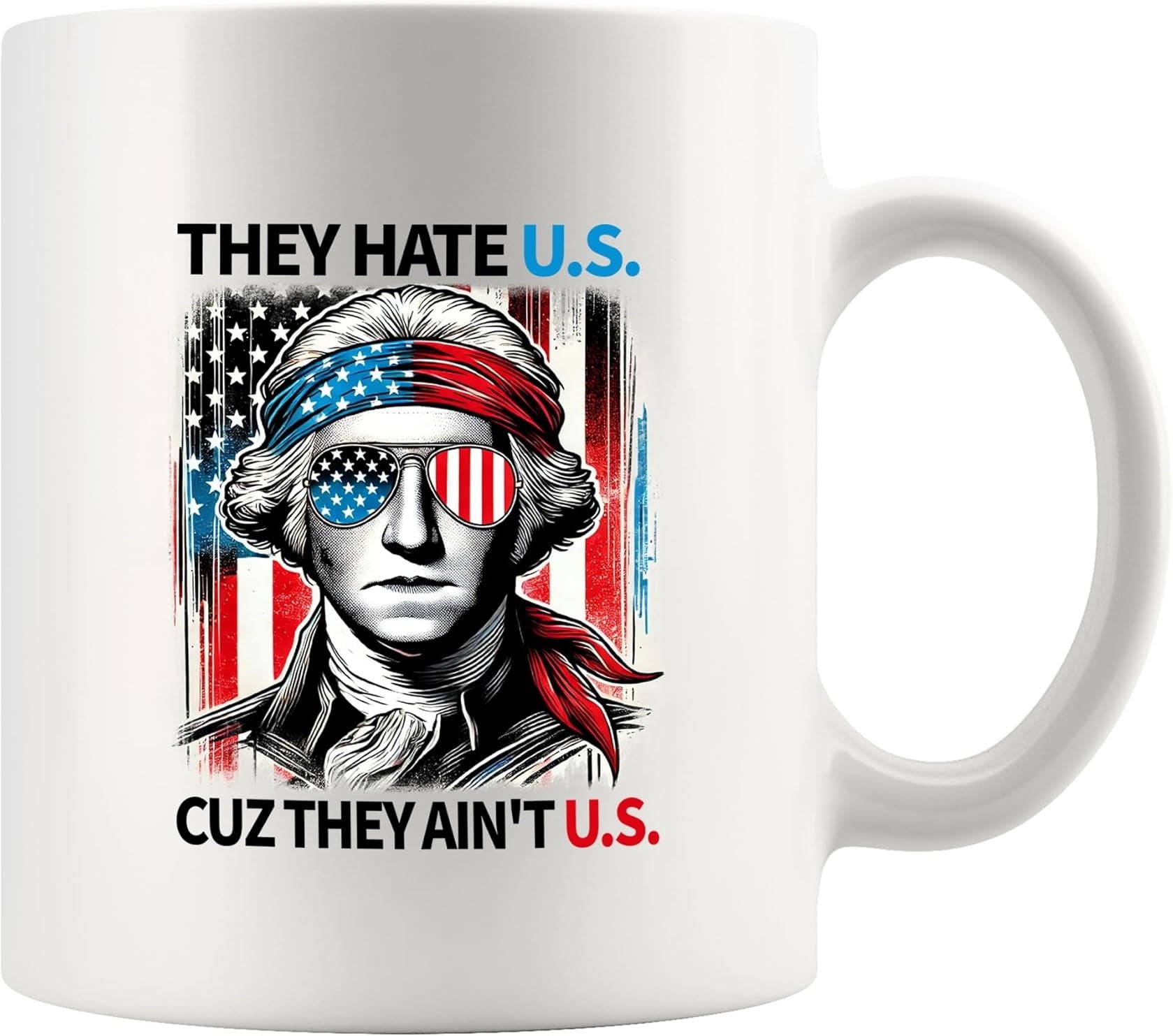 Proud to Be U.S. – Haters Gonna Hate July 4th Mug - Walmart.com