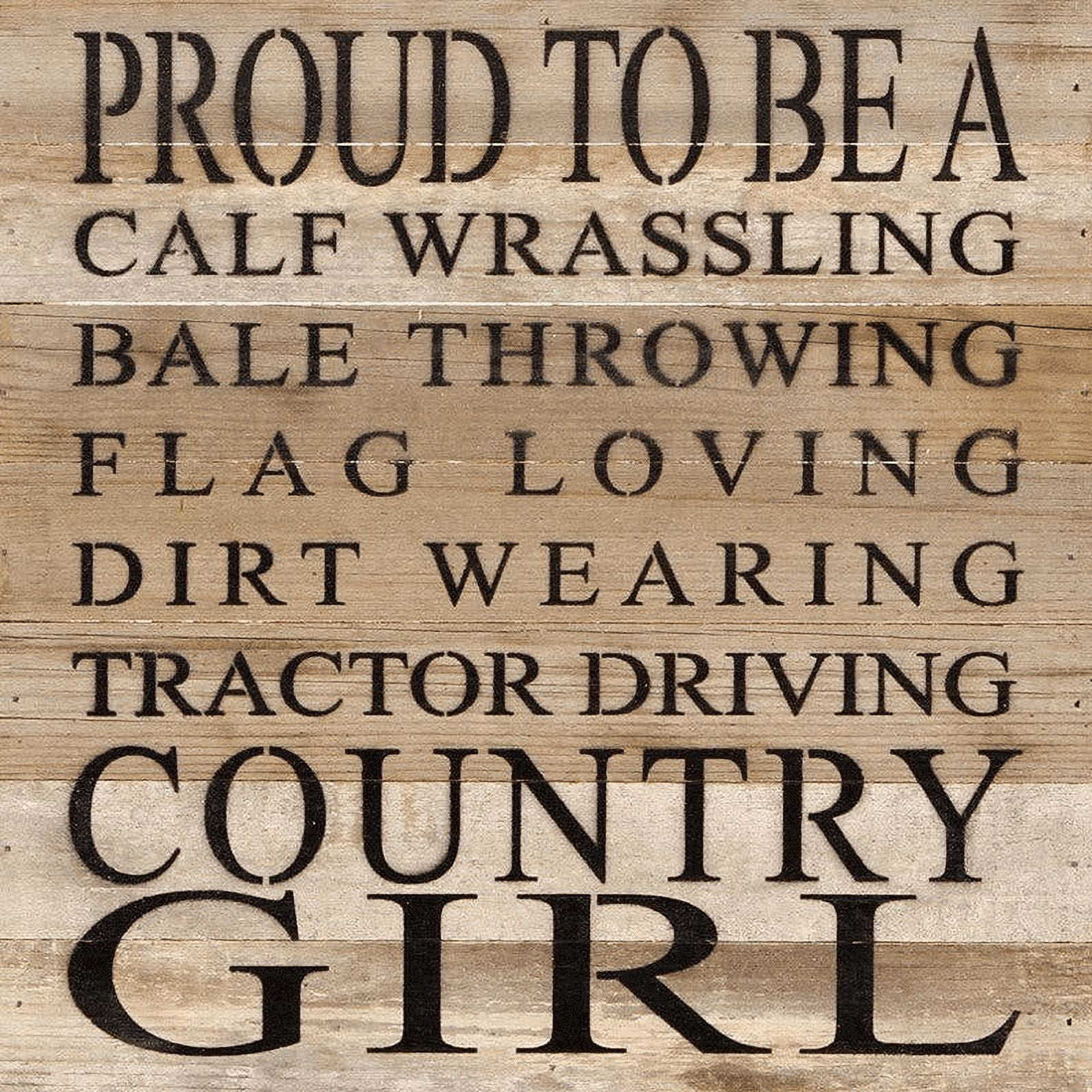 Proud to be a calf wrassling bale t... Wall Sign - Walmart.com