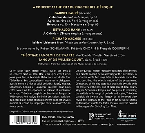 Pre-Owned Proust, Le Concert Retrouve by Th√©otime Langlois de Swarte (CD, 2021) - Walmart.com