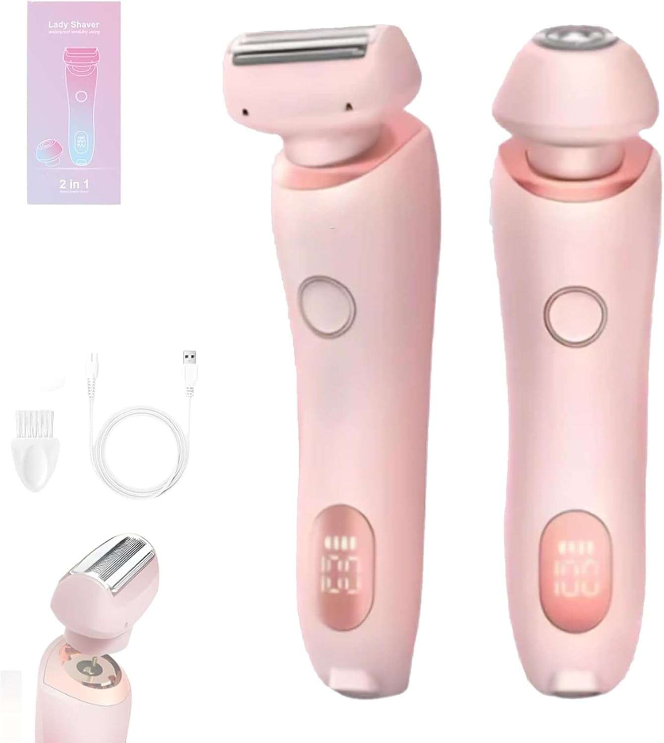 Proustore Razor, Women Electric Shaver, 2 in 1 Wet & Dry Waterproof Electric Razors, Ipx7 ...