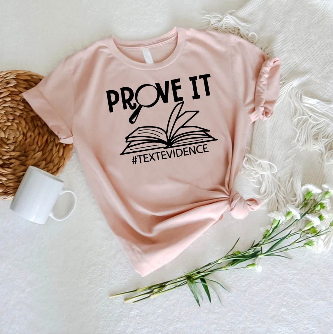 Prove It Text Evidence T-Shirt, English Teacher Shirt, English Teacher ...
