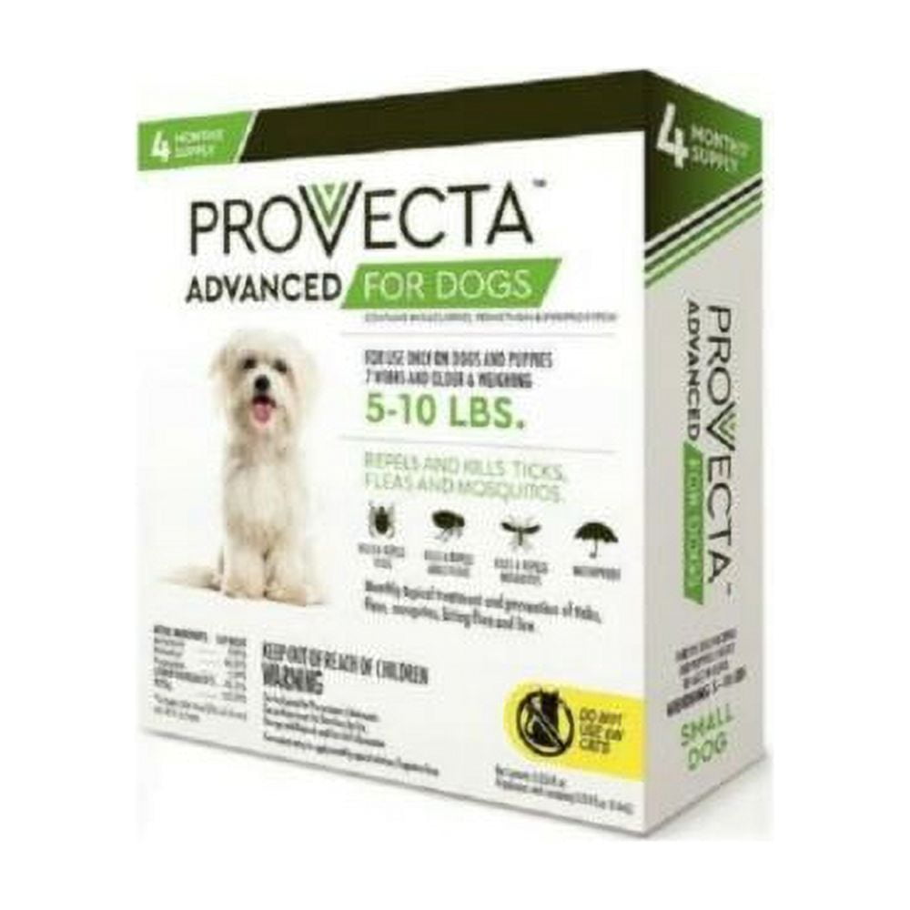 Provecta Advanced Flea & Tick Treatment Medicine for Small Dogs ...