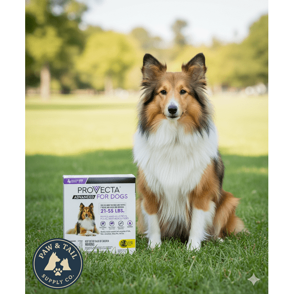 Provecta Advanced Flea Tick Large Dogs 21–55 lbs 4-Month Topical ...