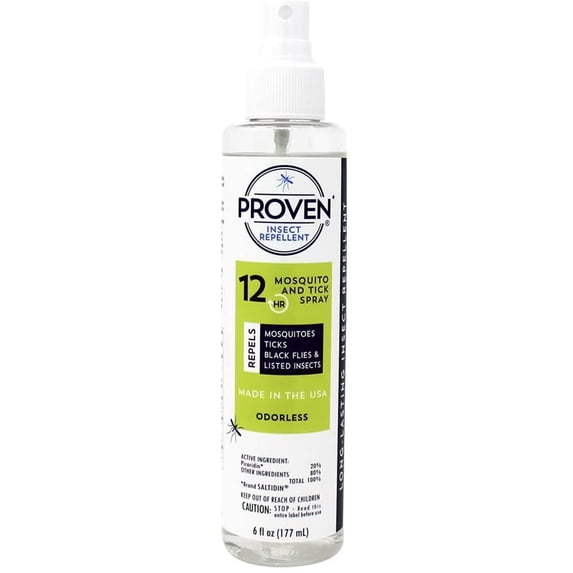 PROVEN 12-Hour Insect Repellent, 6 oz, Unscented, Picaridin, Mosquitoes ...