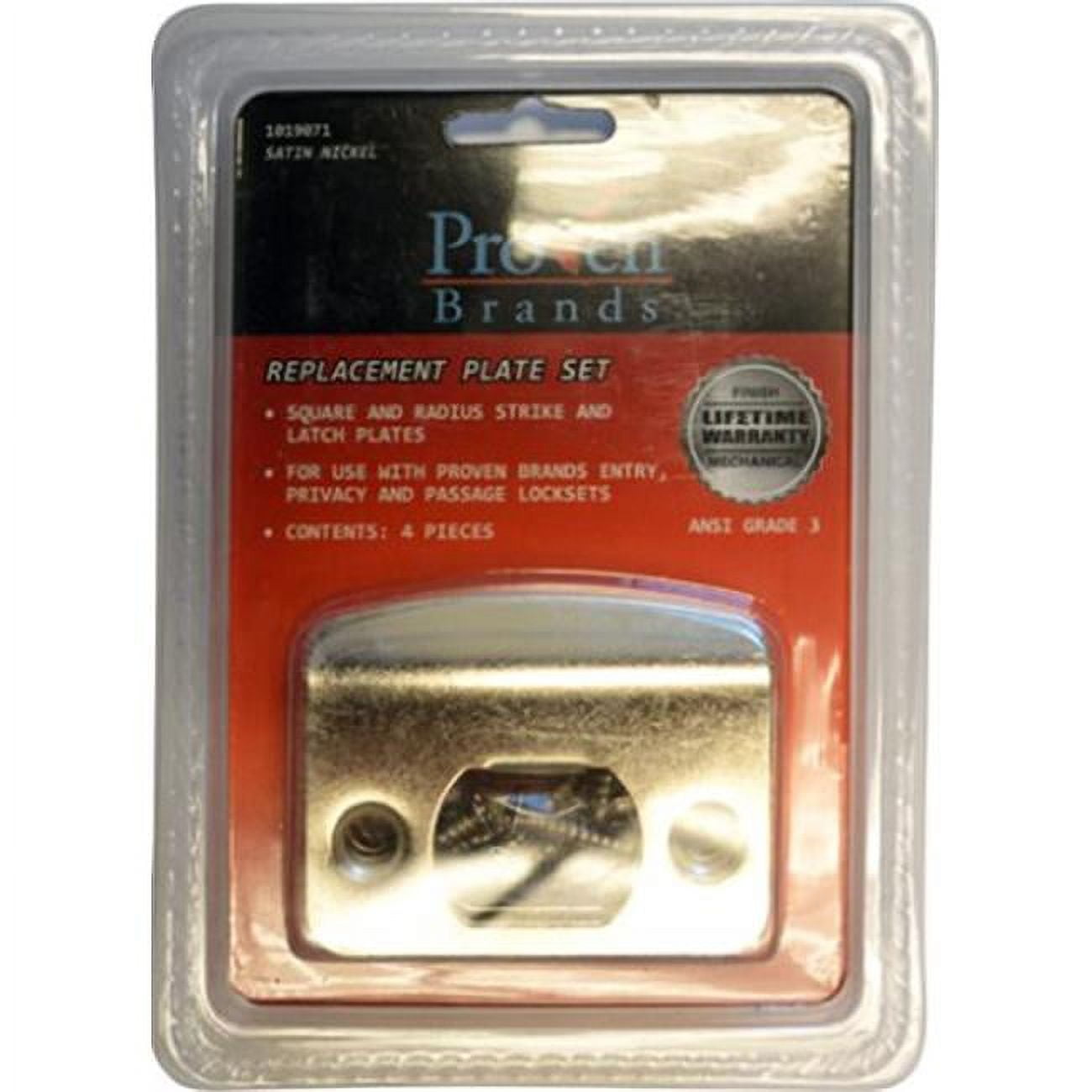 Proven Brands COMBO STRIKE-SN 4 Piece Strike & Latch Plates - Satin ...