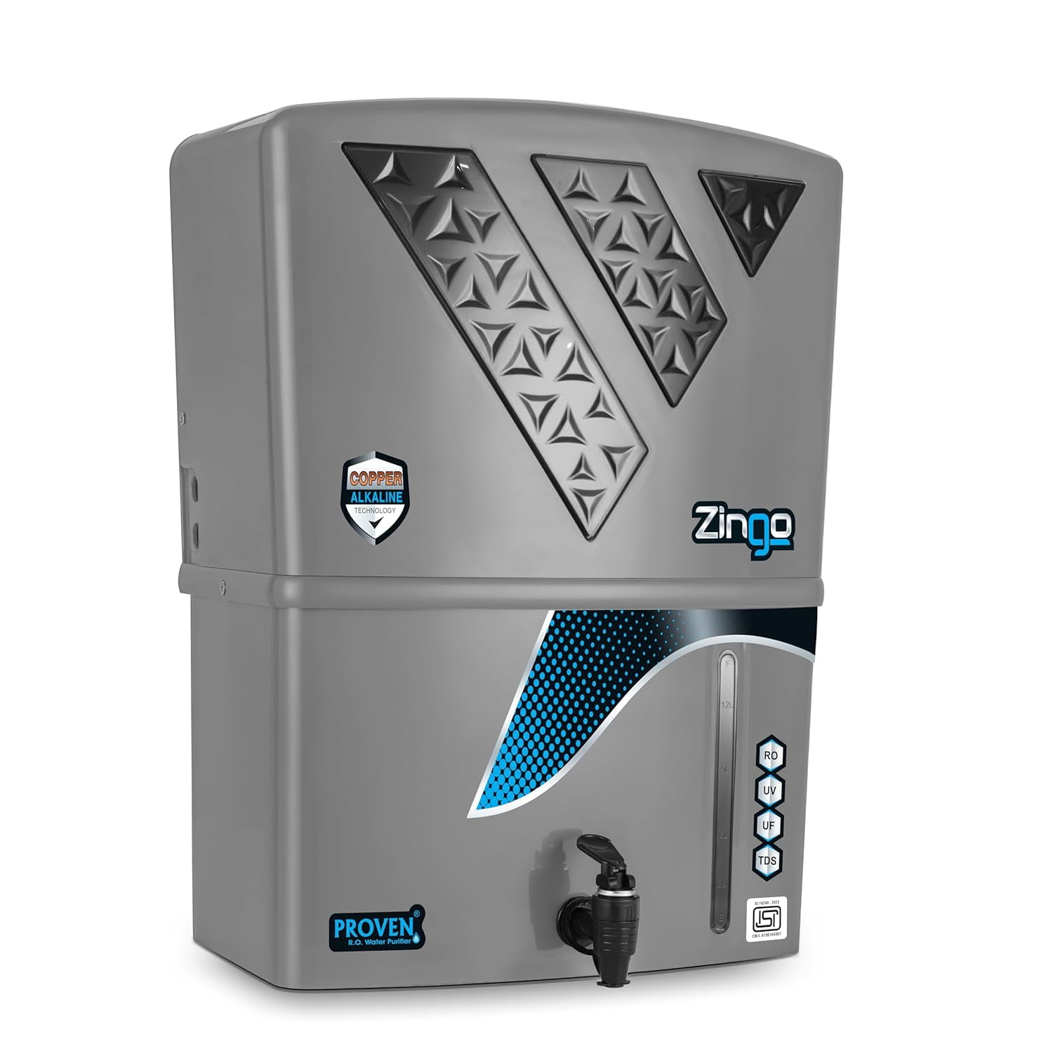 Proven Eleven Water Purifier RO UV UF with Copper Alkaline Technology 12L Storage TDS Adjuster ...