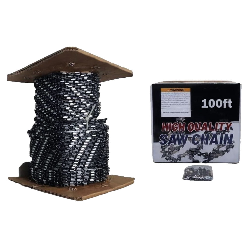 Proven Part 100Ft Roll Chainsaw Chain Semi-Chisel 2400Dl Pitch 1/4 In ...