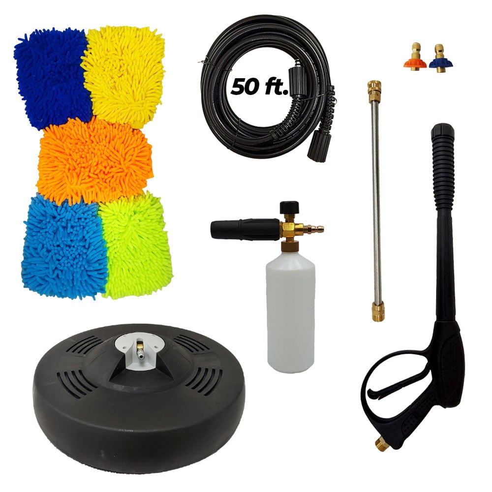 Proven Part 15" Surface Cleaner 3200 PSI, 50' Hose 1/4" M22xM22 ...