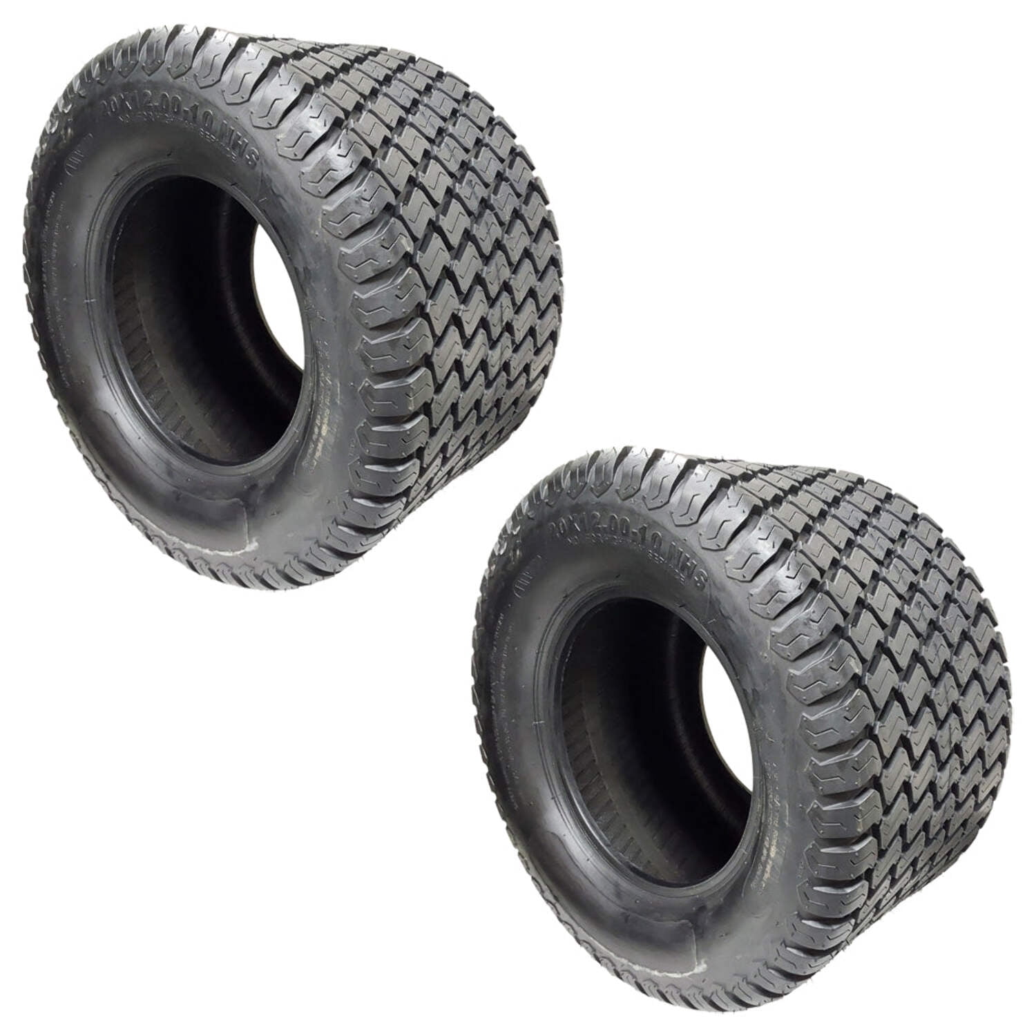Proven Part 2- 20x12-10 Lawn & Garden Mower Tractor Turf Tires 4 Ply ...