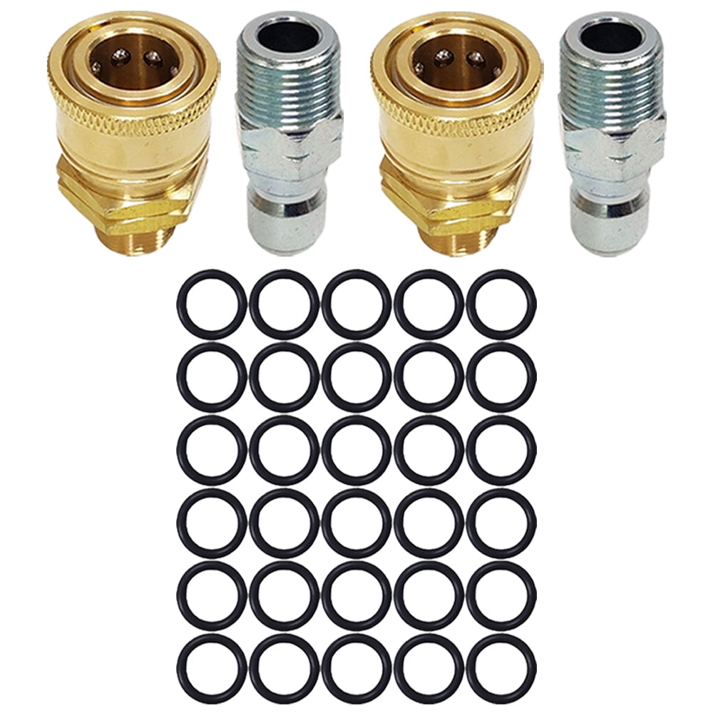 Proven Part 2 PK 3/8" Male Quick Connect Plug, 3/8" Quick Connect to 3/ ...