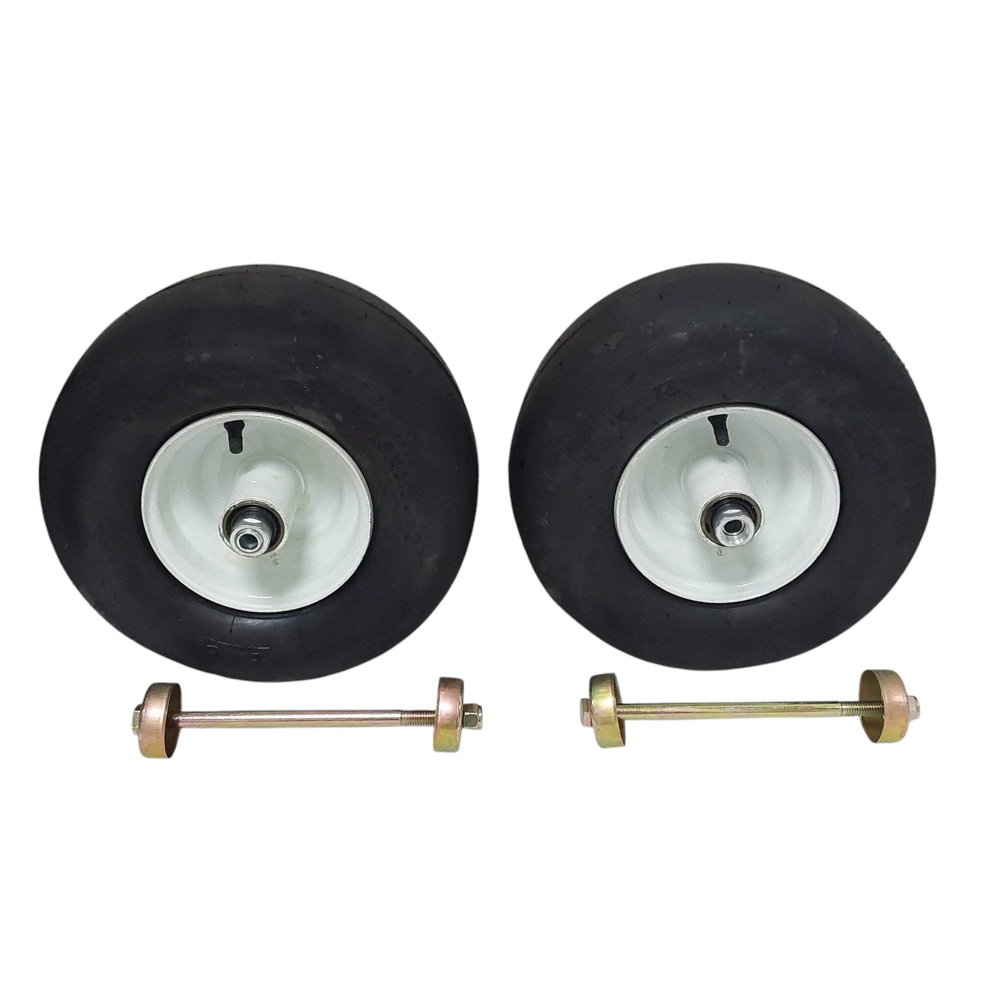 2-Pk Tubeless 13X6.50-6 Air Filled Tires White Rim For Exmark 1-633584 ...