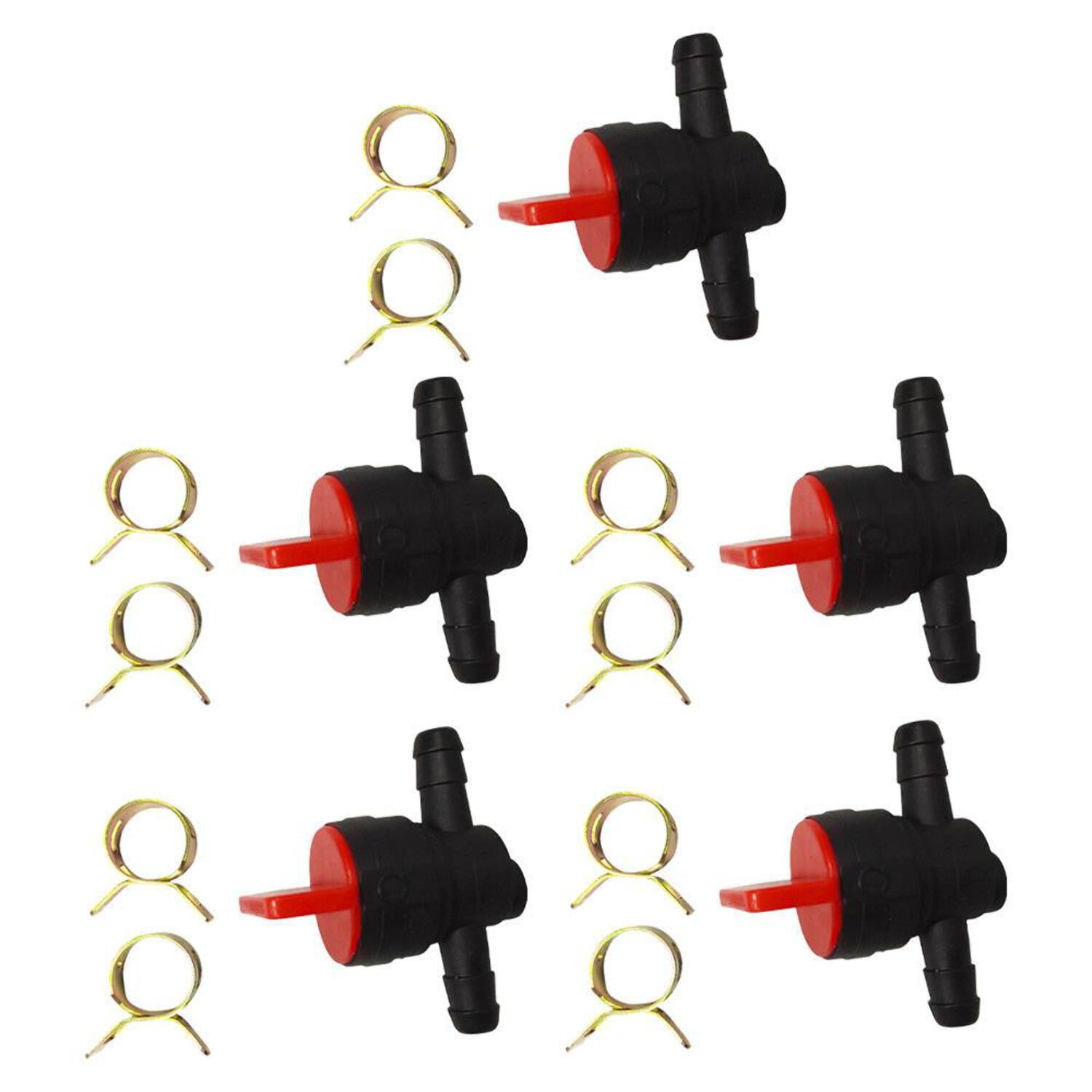 Proven Part 5 Pack Shut Off Valve And Clamps For Briggs & Stratton ...