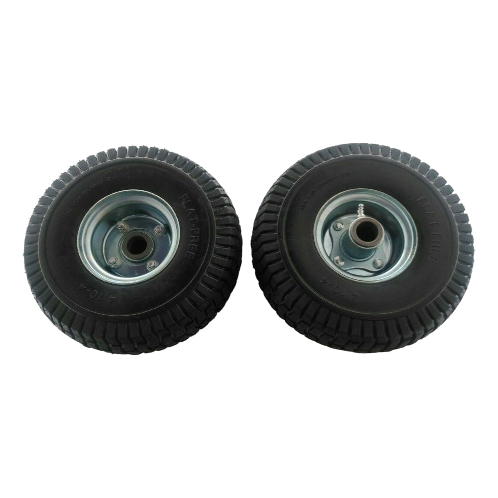 Proven Part Set Of 2 4.10X3.5X4 Solid No Flat Semi-Pneumatic Tires With ...