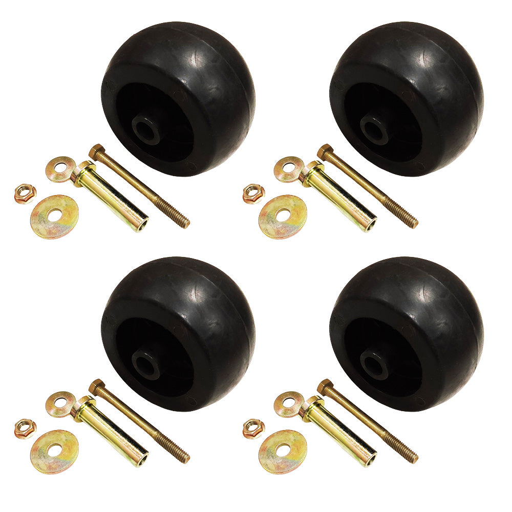 Proven Part Set Of 4 Anti Scalp Mower Deck Wheels With Hardware For 103 ...