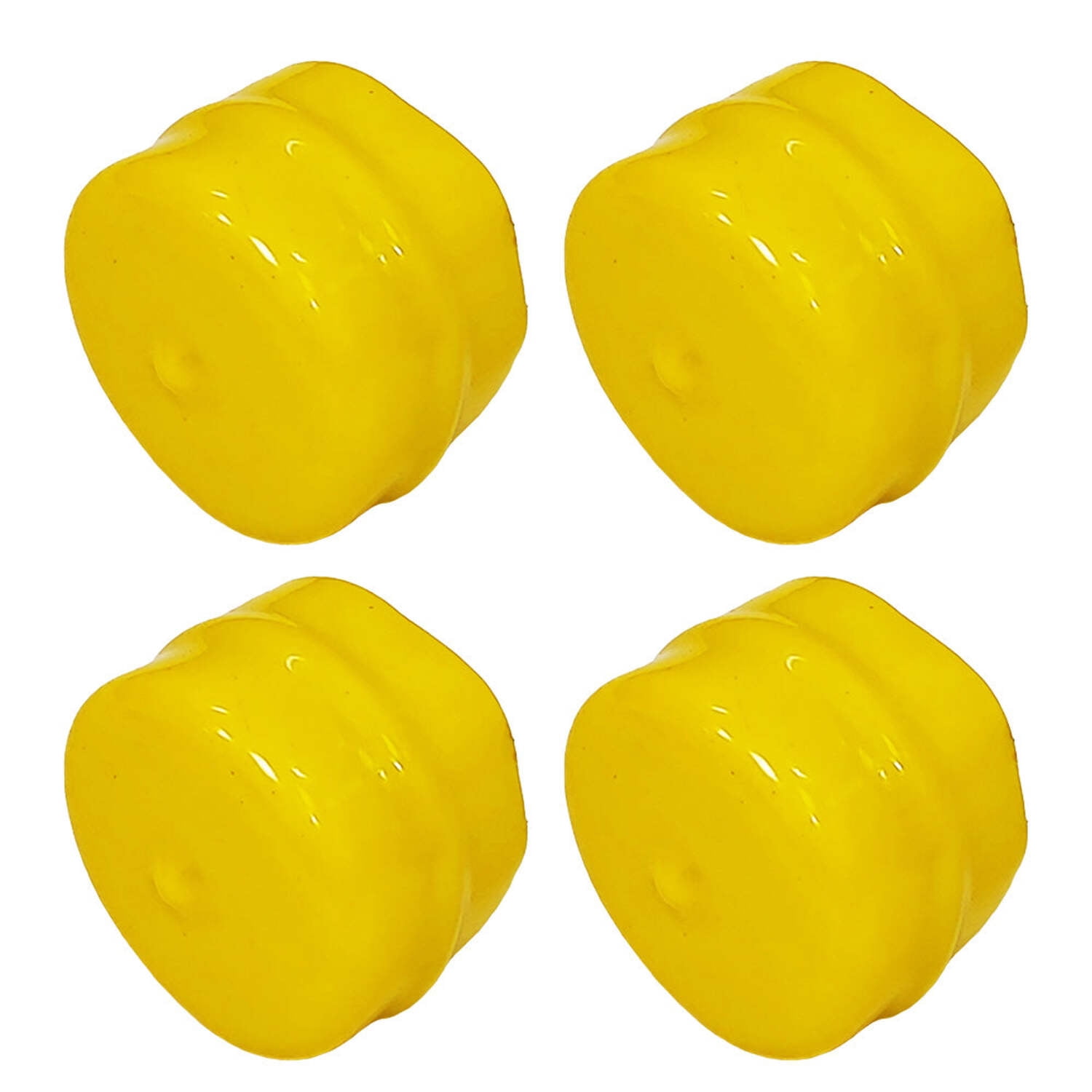 Proven Part Set Of 4 Riding Mower Yellow Wheel Hub Caps For M143338 285 ...
