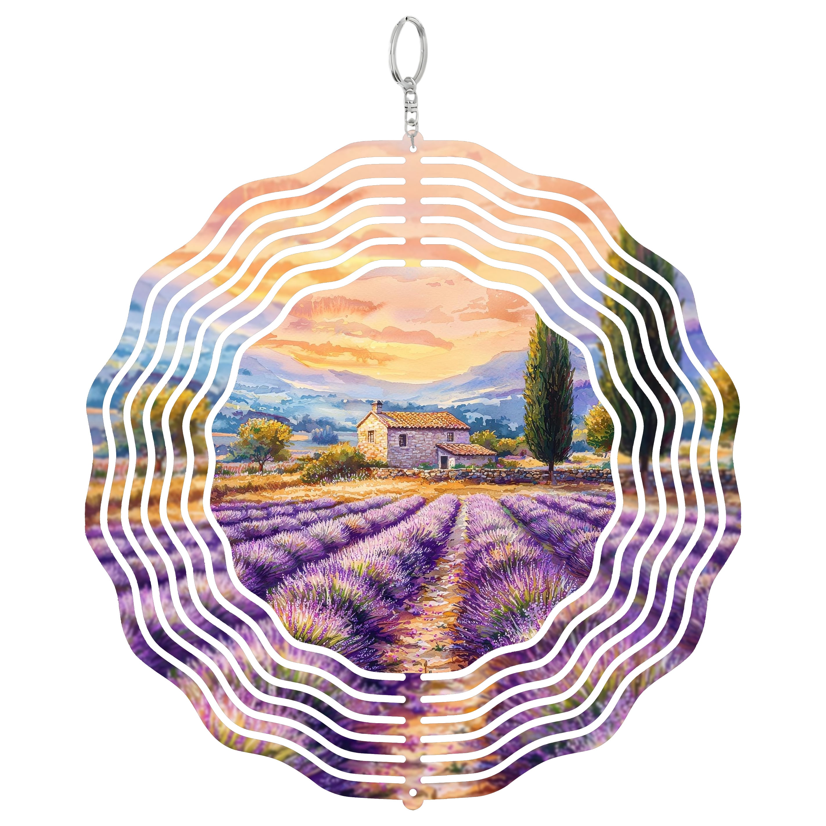 Provence France Village 3D Wind Spinner Kinetic Hanging Art Outdoor ...