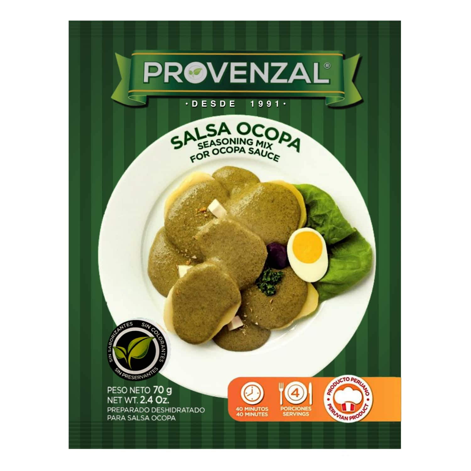 Provenzal Salsa Ocopa Peruana 70g | Seasoning Mix for Ocopa Sauce 2.4oz ...