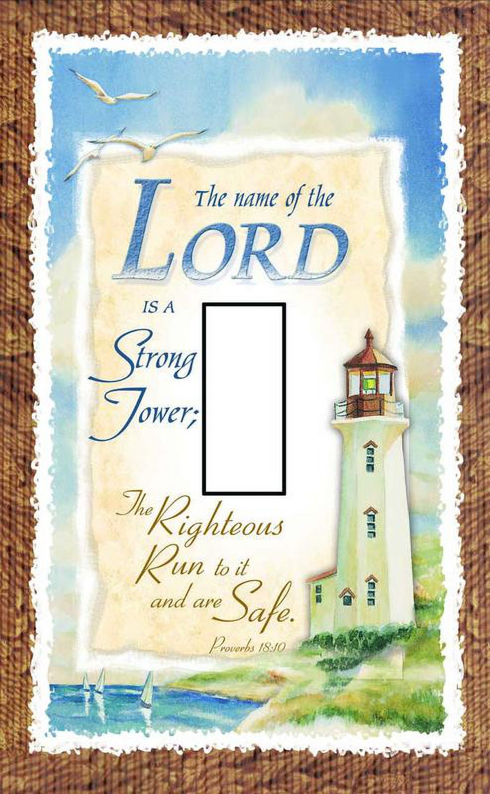 Proverbs 18:10 Single Toggle SwitchStix Peel and Stick Art Deco Switch ...