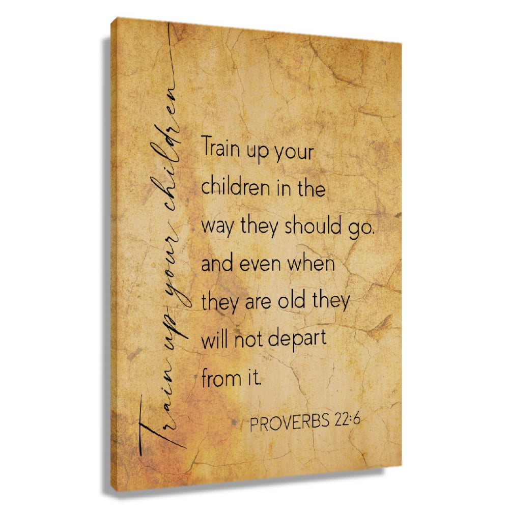 Proverbs 22 6 Bible Scripture Wall Art Bible Poster Landscape Modern ...