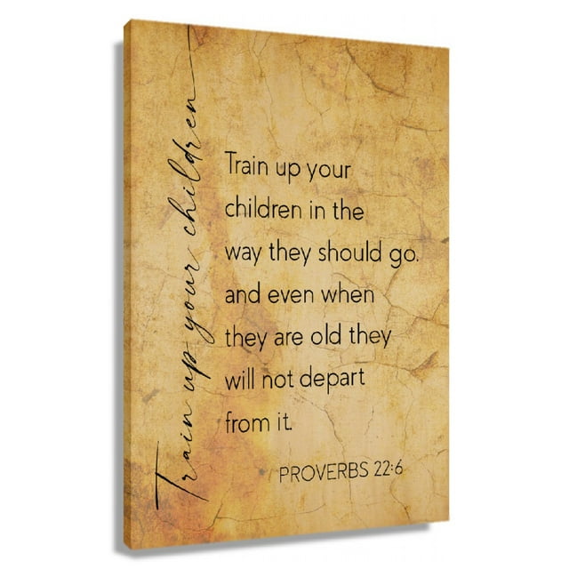 Proverbs 22 6 Bible Scripture Wall Art Bible Poster Landscape Modern ...