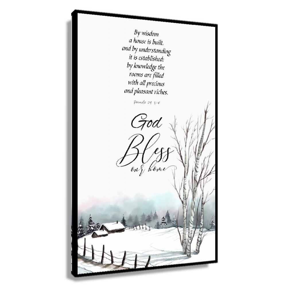 Proverbs 24 3-4 By Wisdom A House Is Built, Printable Bible Verse ...