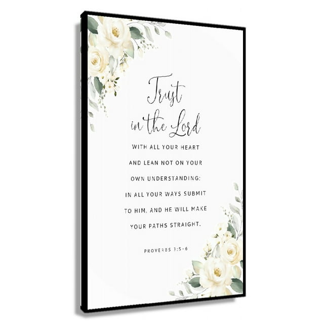 Proverbs 3 5-6 Trust in The Lord Bible Verse Wall Art Printable ...