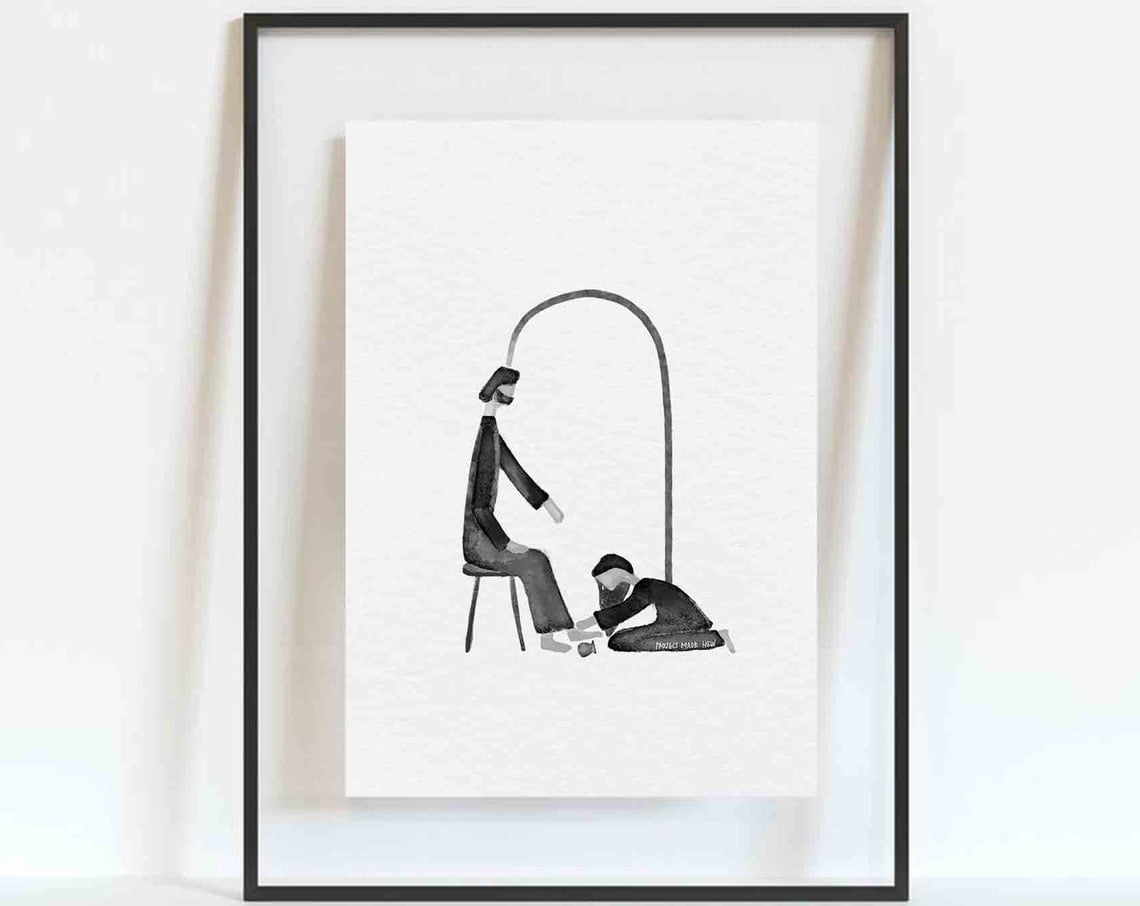 Proverbs 3:5 Christian Wall Art, Christian Quote Minimalist Poster ...