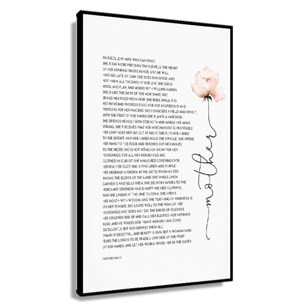 Proverbs 31 10-31 Bible Verse Printable Wall Art, Scripture Print ...