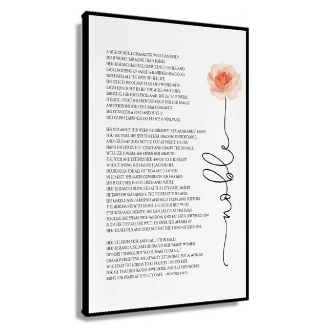 Proverbs 31 10-31 Mothers Day Gift, Bible Verse Printable Wall Art ...