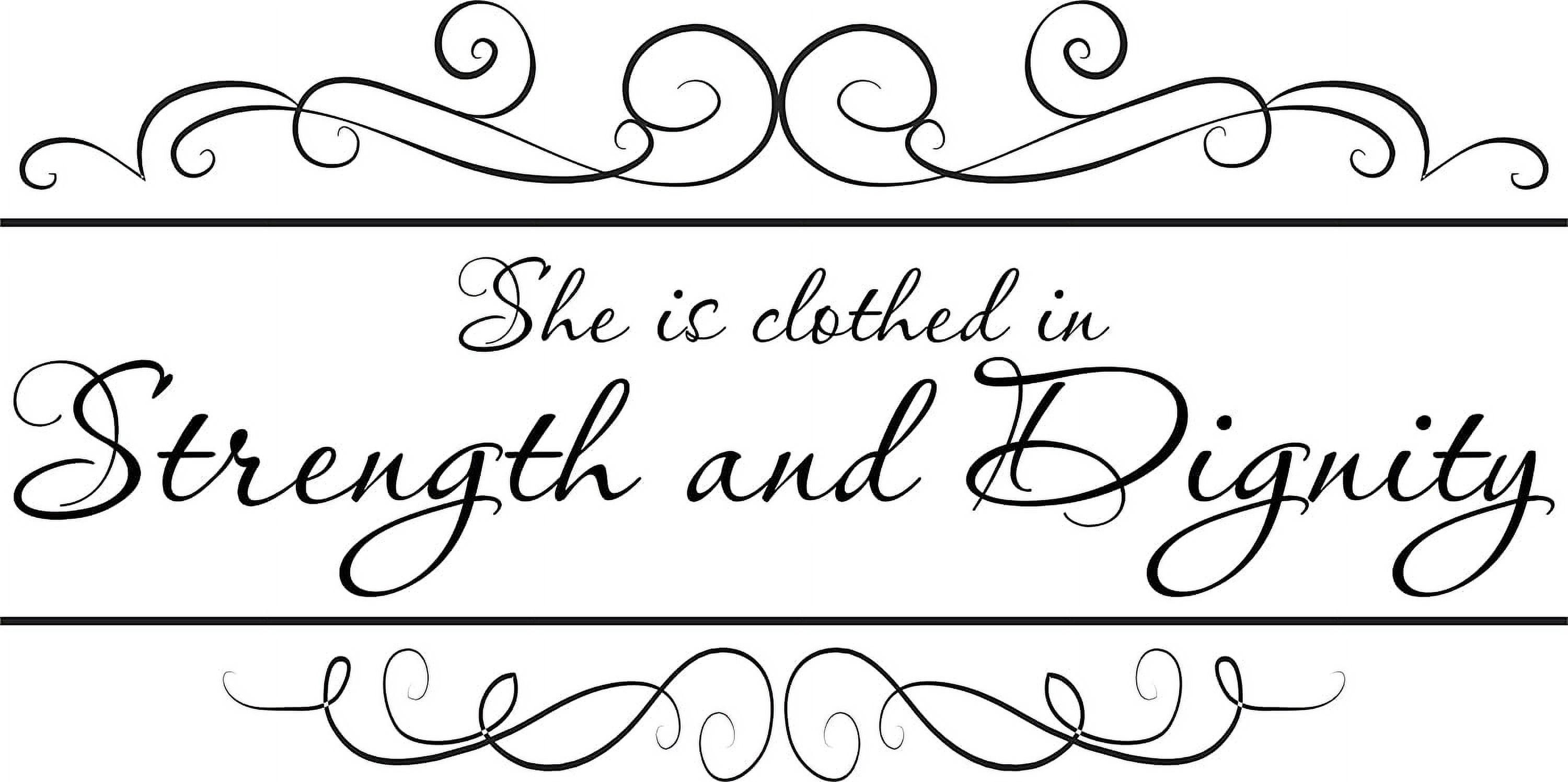 Proverbs 31:25 Bible Verse Vinyl Decals by Art, Quotes, Stickers (V3 ...