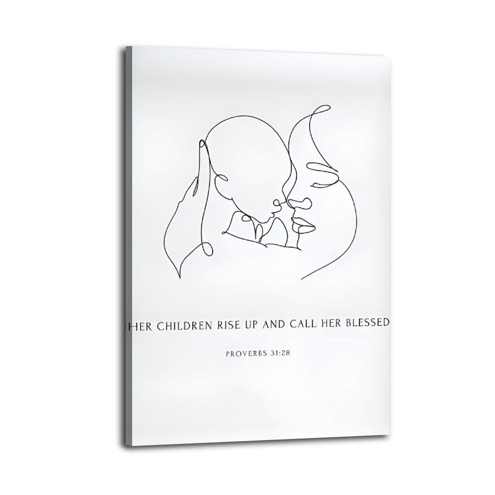 Proverbs 31:28, Mother's Day Christian Print, Bible Verse Poster Great ...