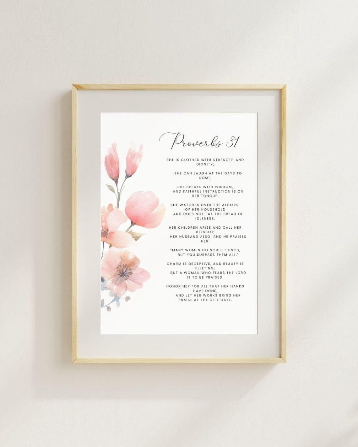 Proverbs 31 Bible Quote Print - Walmart.com