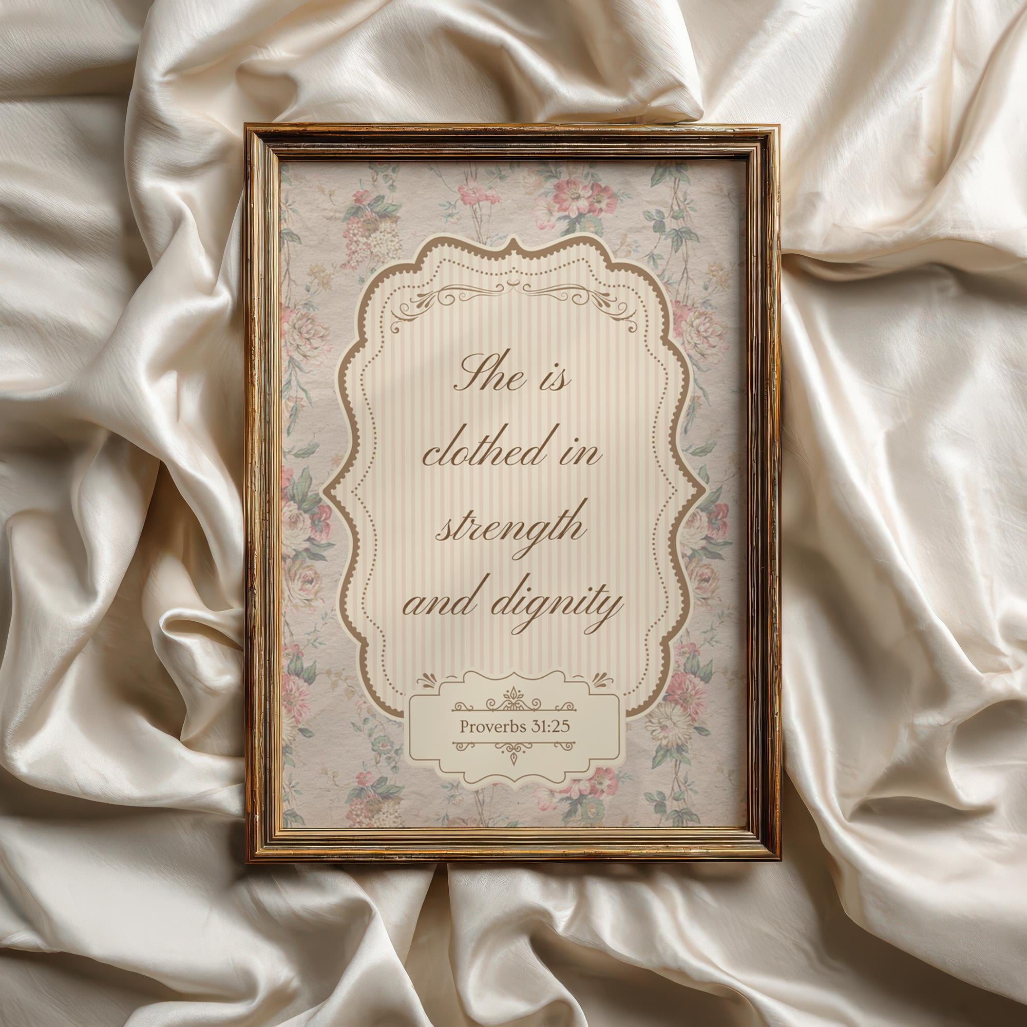 Proverbs 31 Woman Print: Scripture Wall Art UNFRAMED Poster, Wall Art ...