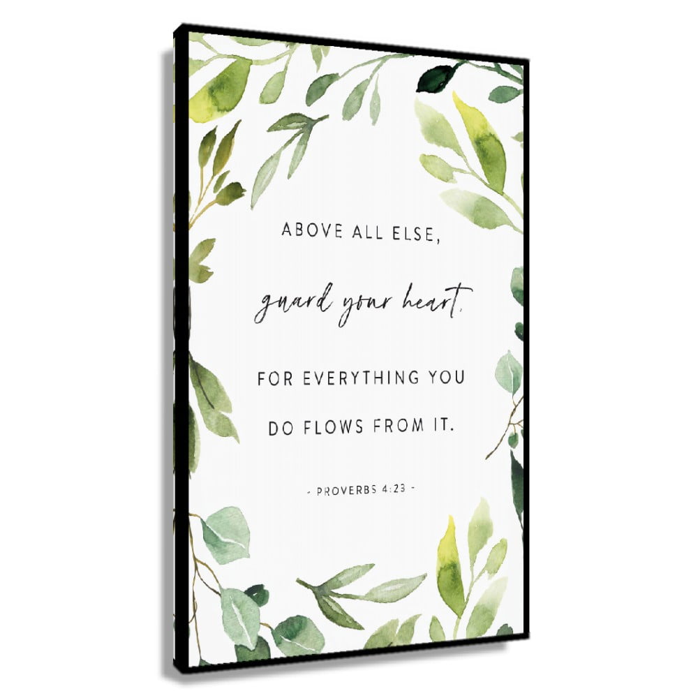 Proverbs 4 23 Guard Your Heart Bible Verse Printable Wall Art, Bible ...