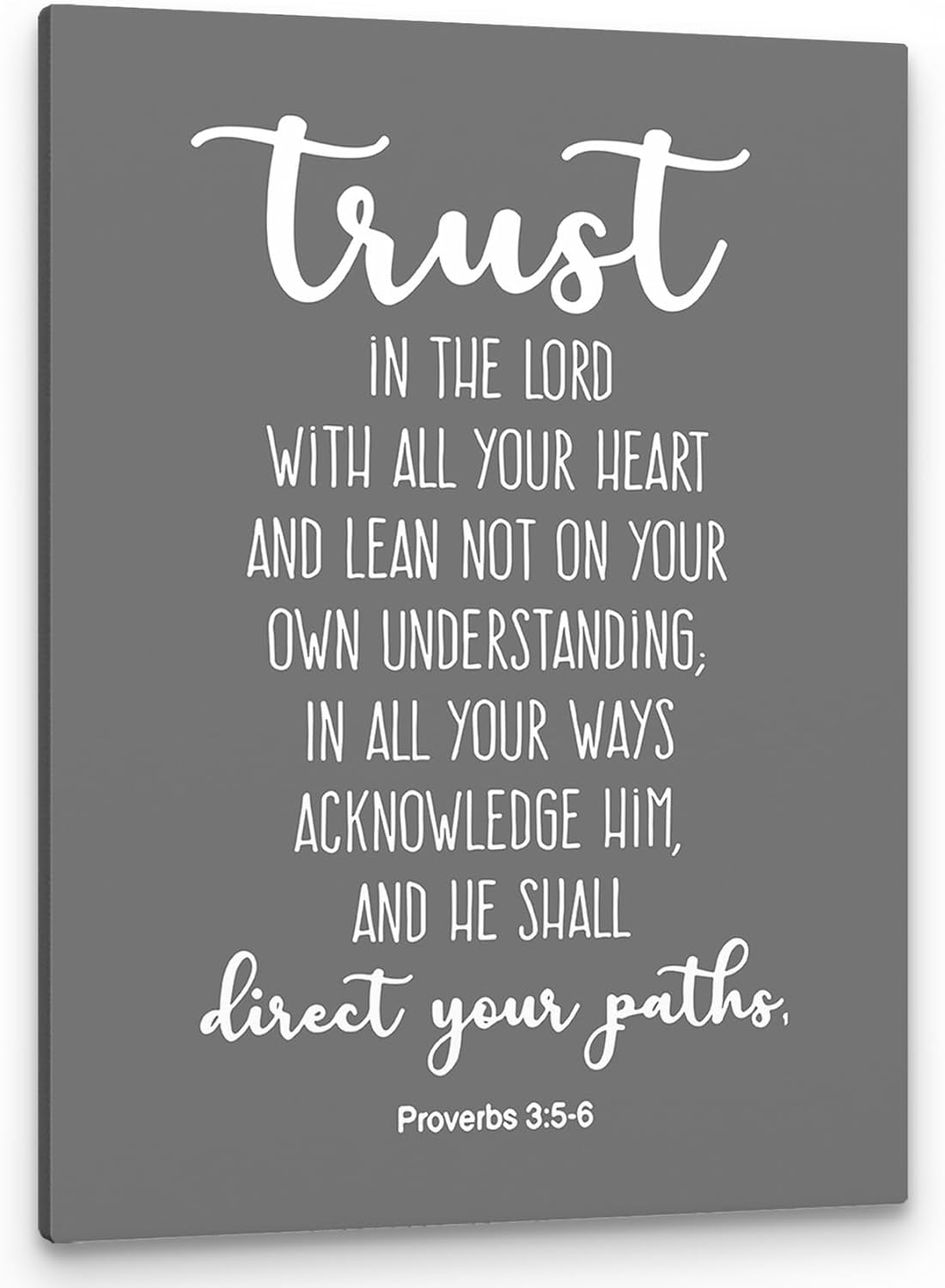 Proverbs Trust In The Lord With All Your Heart Christian Wall Art ...